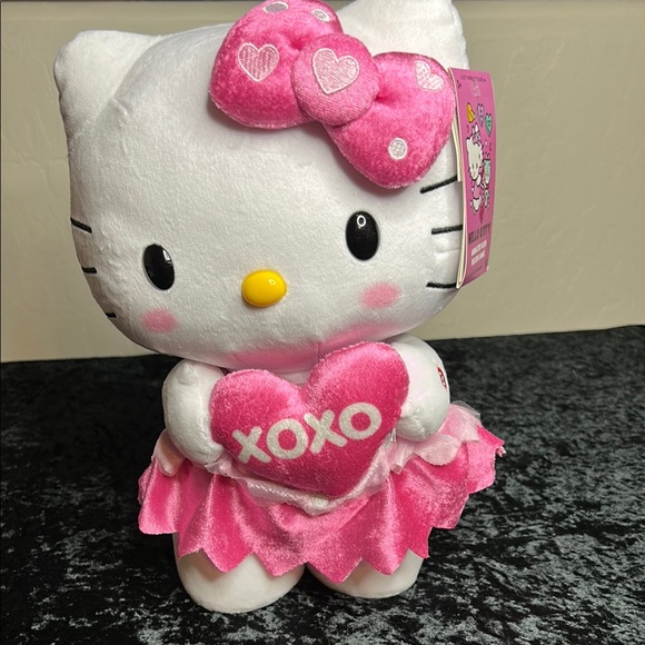 Other | Hello Kitty Plush Side Stepper With Pink Heart | Poshmark